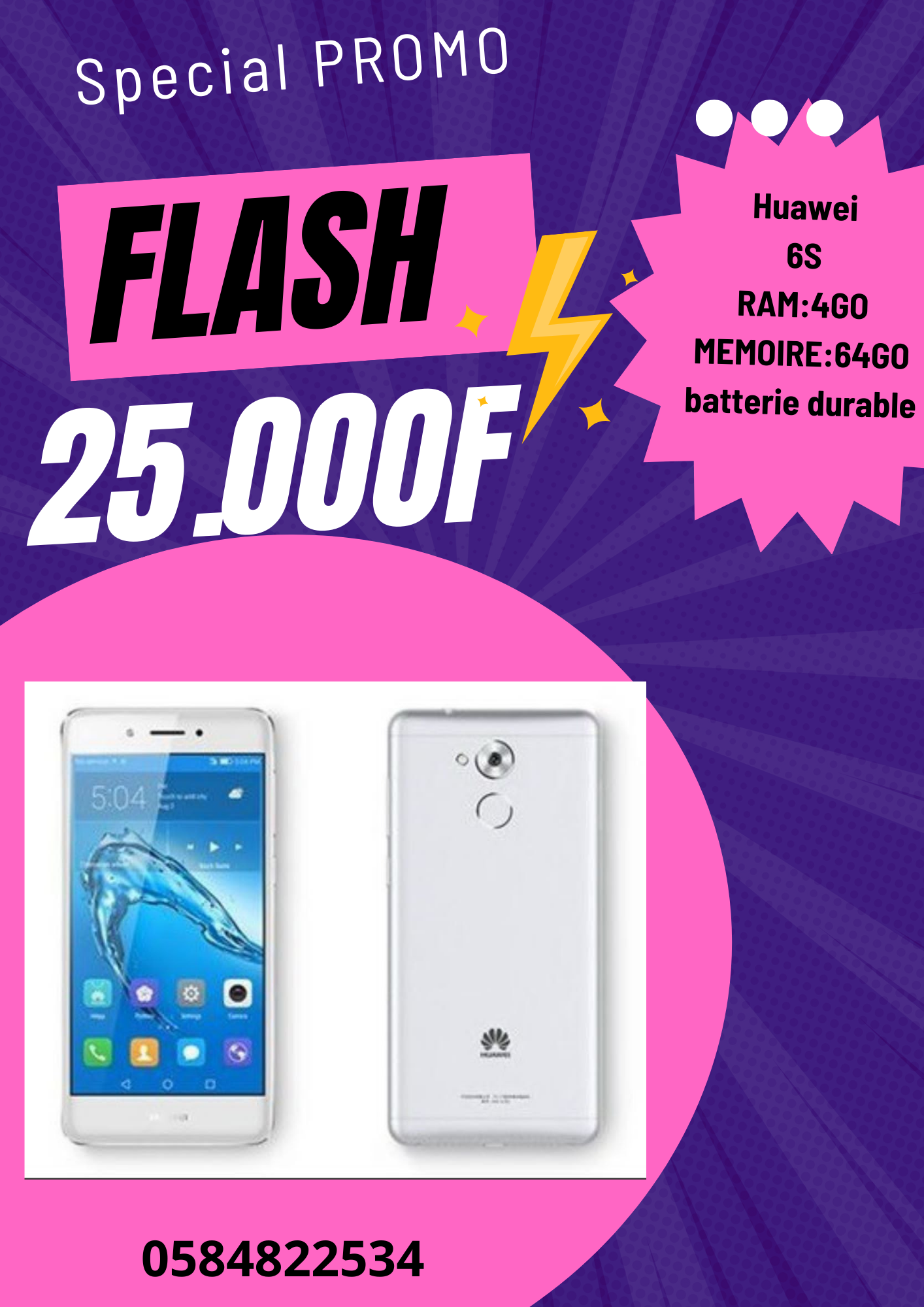 Huawei 6S: casi neuf en très bon état (offert avec chargeur et écouteu ...